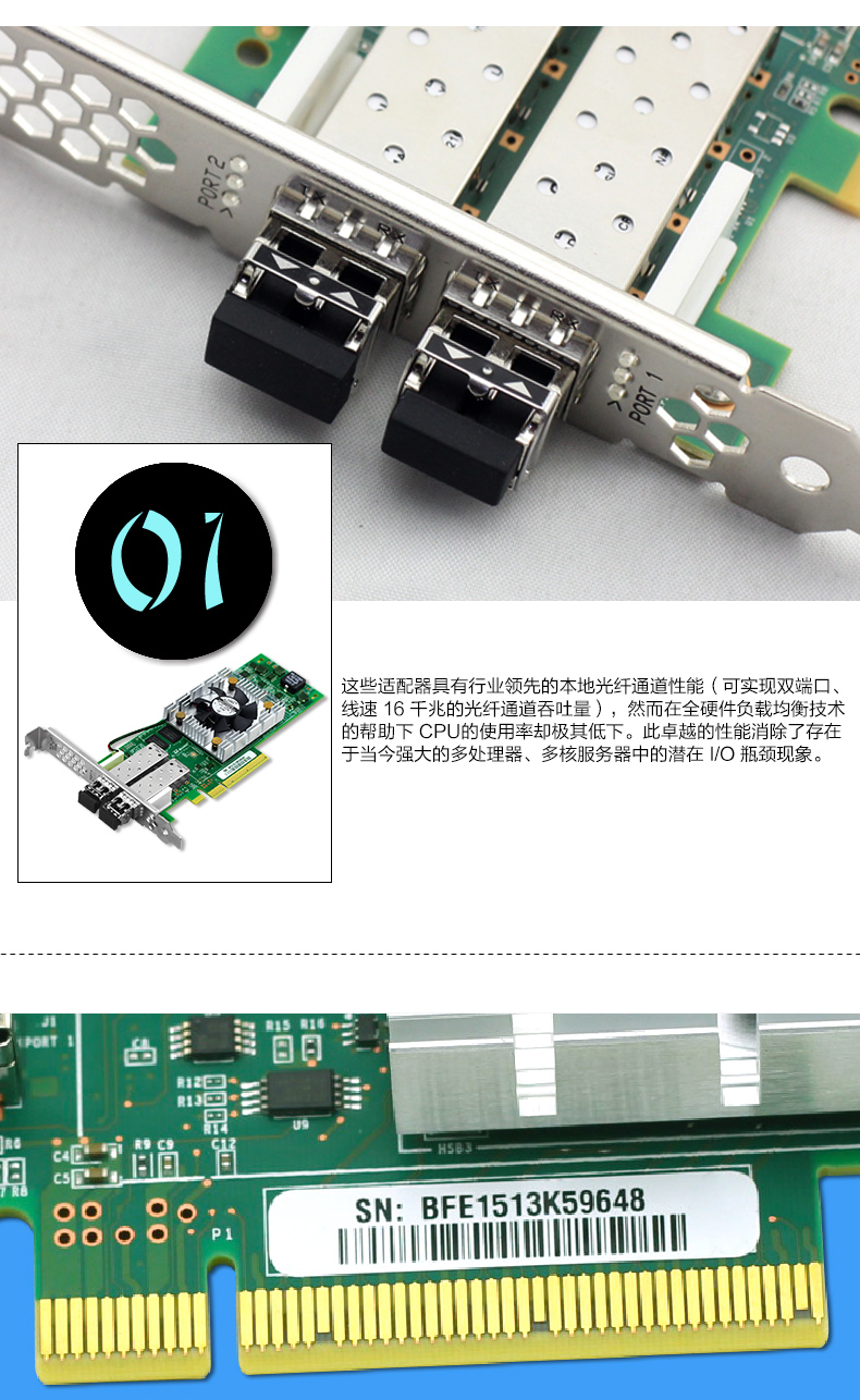 QLOGIC QLE2672 HBA光纤通道卡
