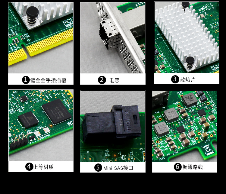LSI 9300-4I4E HBA拓展卡